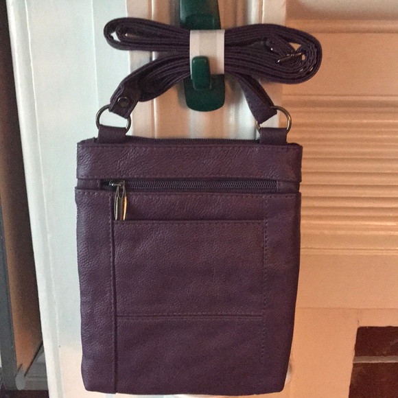 Maze Collection | Bags | Maze Leather Purple Crossbody Bag Nwt | Poshmark
